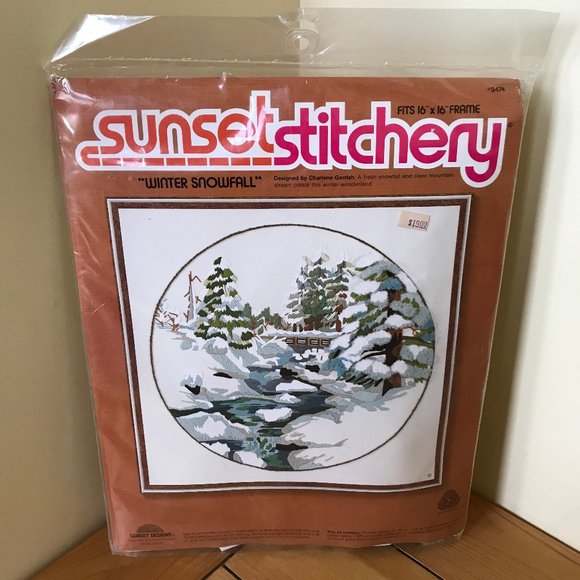 Sunset Designs | Office | Sunset Stitchery Crewel Embroidery Kit 2474 ...